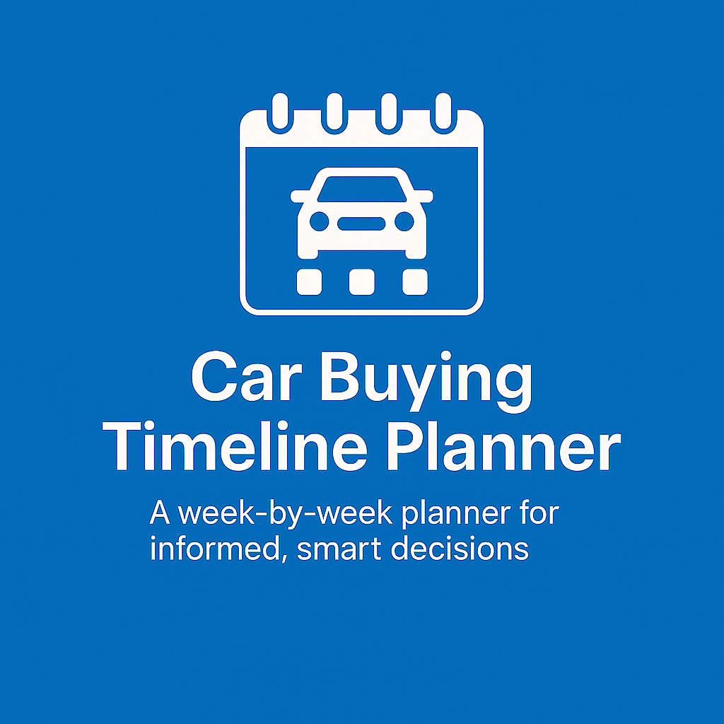 Car Buying Timeline Planner - Auto Advisor Point